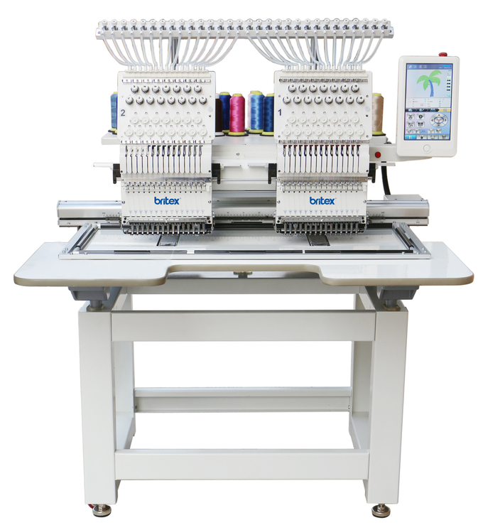 BR-1502 2 Heads 15 Needles Computerized Flat Embroidery Machine , Cap Embroidery Machine - Buy ...