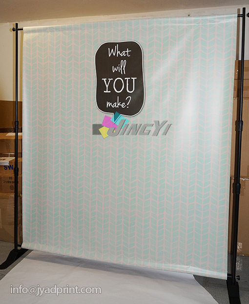 8X8ft Telescopic Display Banner background Step and Repeat LOGO ...