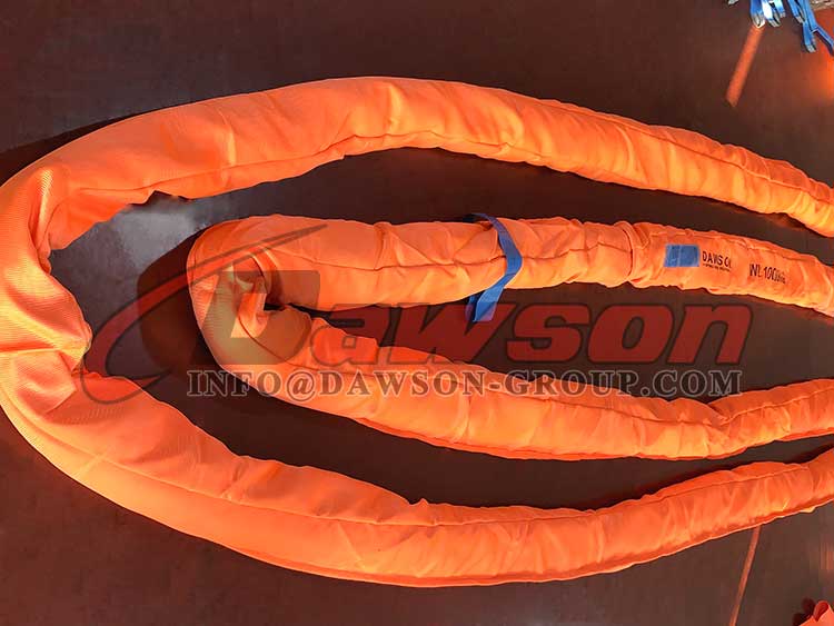 WLL 10T Polyester Round Slings, 10000kg Endless Round Lifting Slings ...