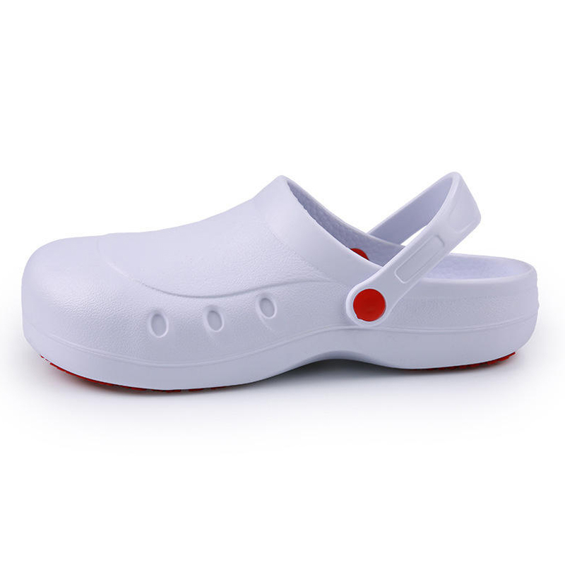 White Anti-slip Waterproof EVA Kitchen Chef Safety Shoes with Steel Toe ...