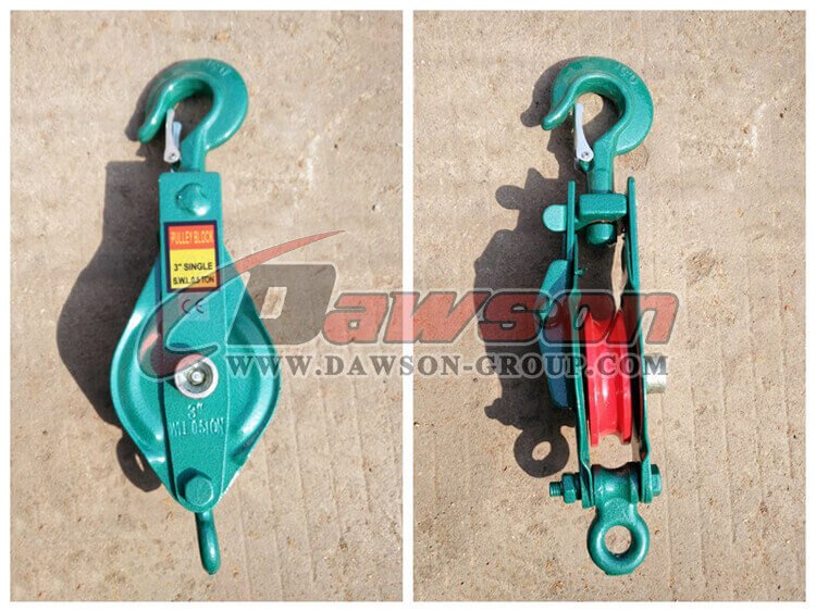 Open Type Pulley Block Single Sheave With Hook, snatch block, single ...