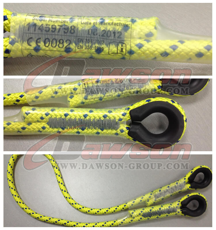 465g EN355 EN354 Energy Absorbers Lanyards, Link lanyard for Safety ...