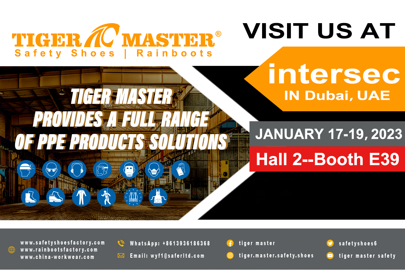 Welcome to visit us at INTERSEC in dubai UAE from January 17th to 19th ...