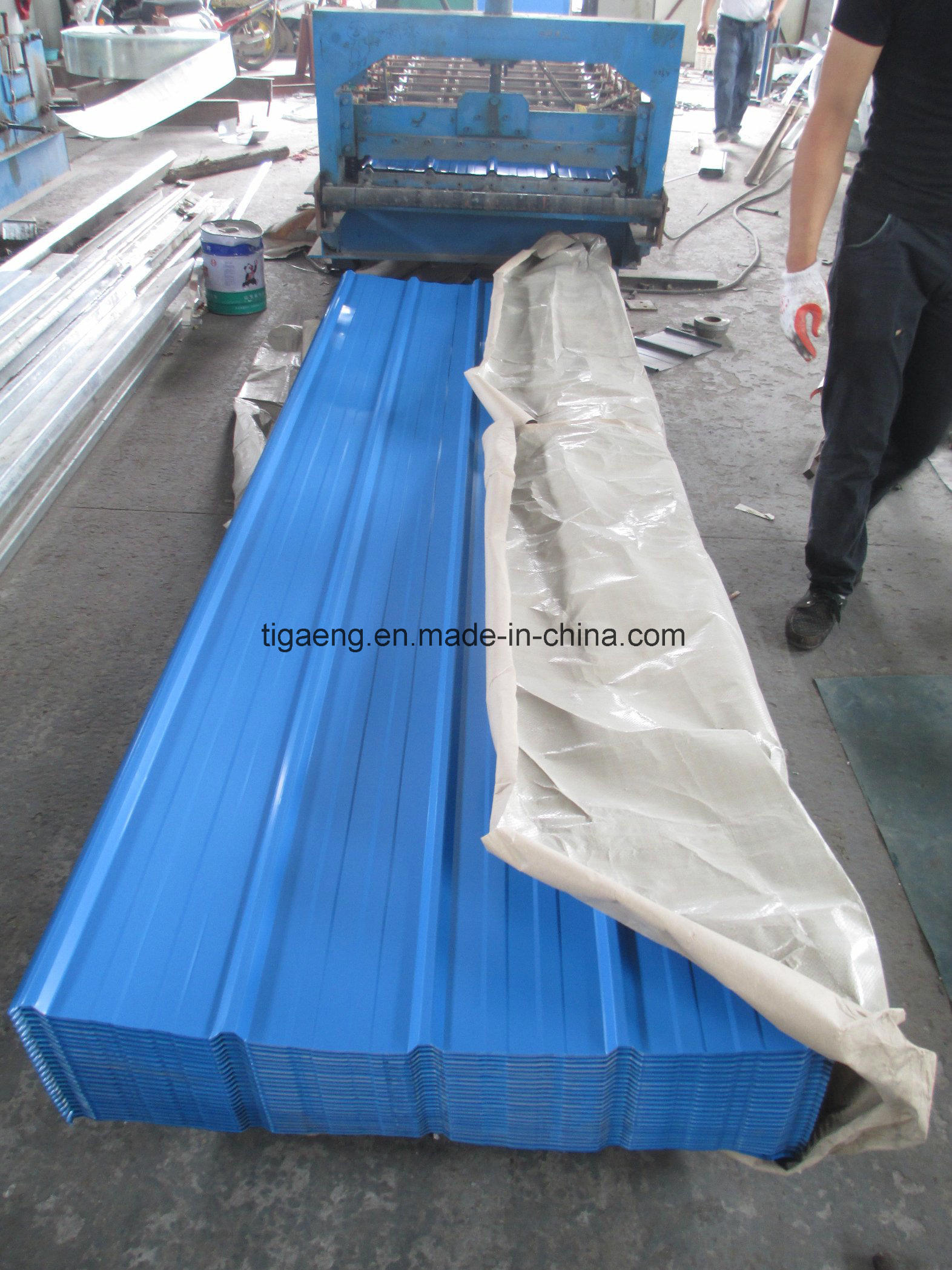 Roof Galvanized / Iron Roofing Sheet / Wave Zinc Plates with Form R of ...