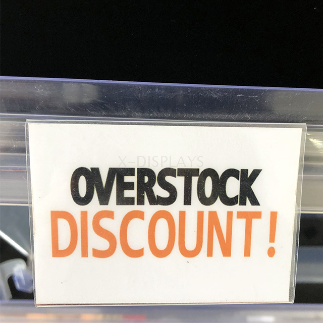 6"X4"Top Fold PVC Shelf Sign Holder PVK64 - Buy PVC Shelf talker clip ...