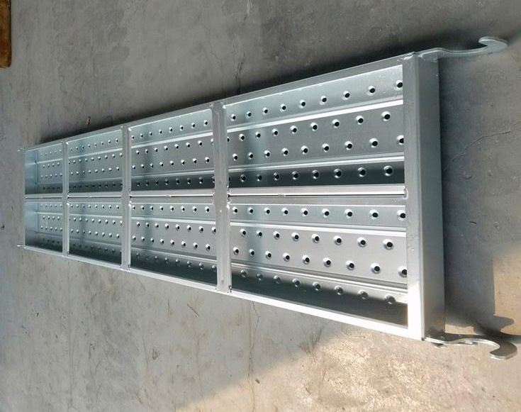 strong galvanized scaffolding plate steel plank with 4 hooks - Buy ...