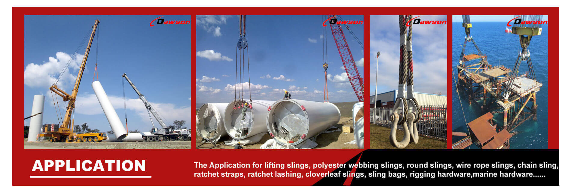 Application of Lifting Slings, Lashing Chain, Rigging Hardware, Marine ...