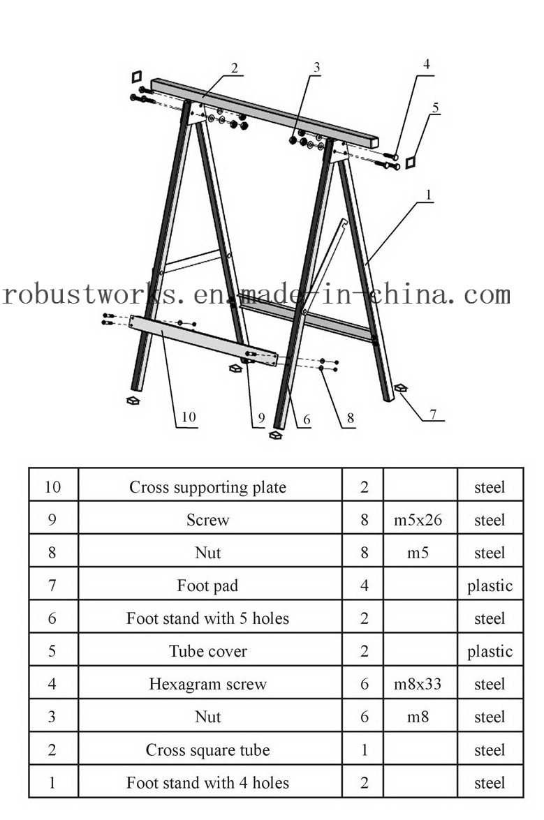 Portable Folding Metal Stand (18-1105)