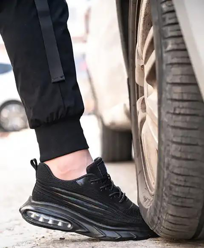 Air Cushioned Steel Toe Sport Safety Shoes for Men Work - Buy safety ...
