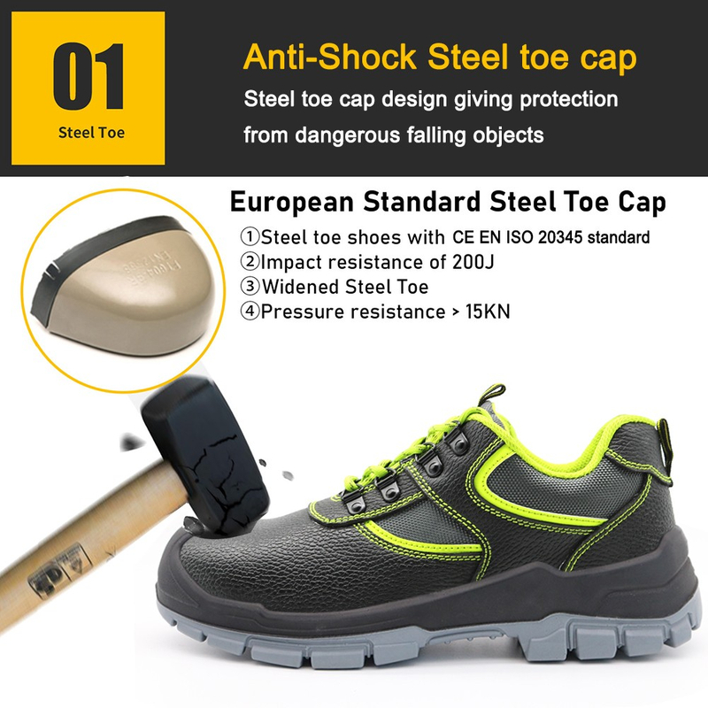 Construction Site Safety Shoes with Steel Toe Mid Sole - Buy steel toe ...