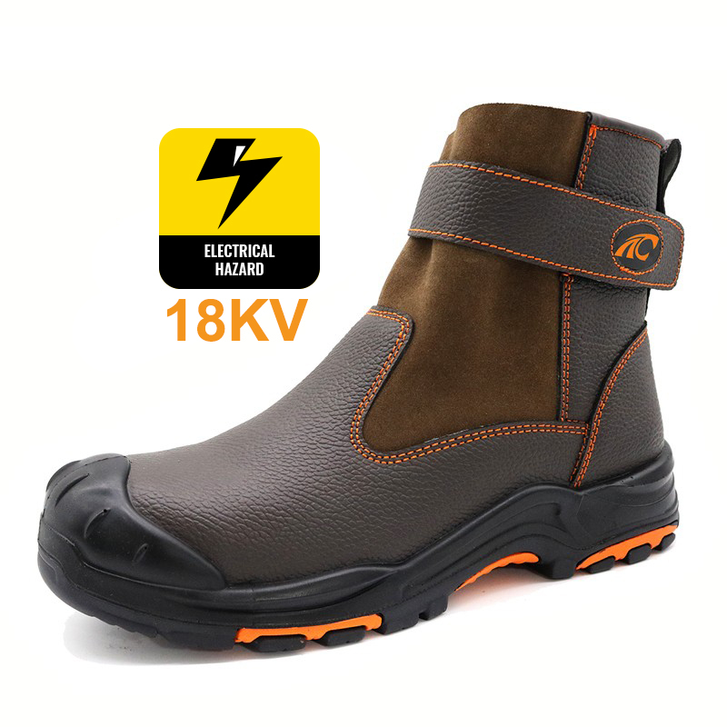Fiberglass Toe Anti Puncture 18kv Insulation Safety Shoes for Welding ...