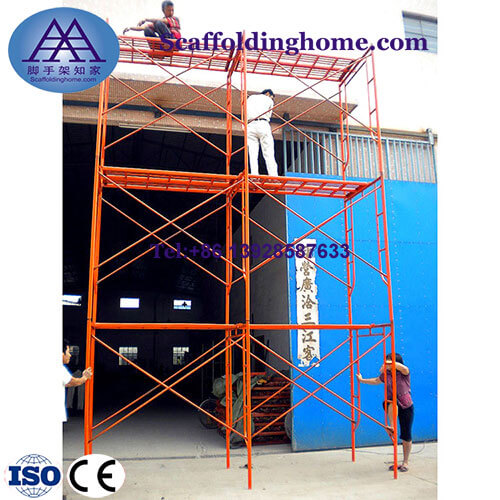 Standard Size Steel Galvanized Frame Scaffolding For Construction - Buy ...