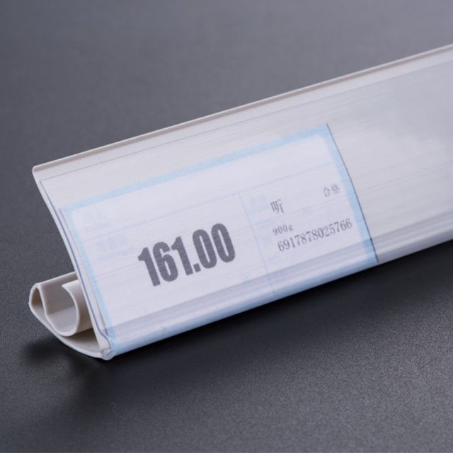 White Shelf Clip Label Holder DS027 - Buy white label holders, custom ...