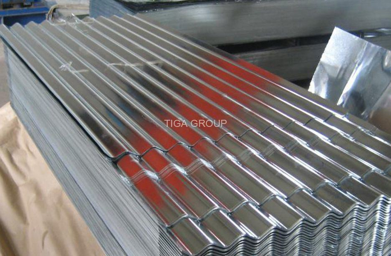 Aluzinc Corrugated Roofing Tile Steel Sheets for Wall Cladding