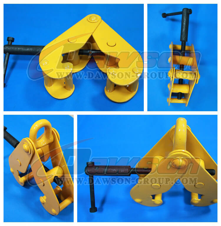 Beam Trolley Clamp with Bow Shackle, Steel Travel Trolley Clamp - China ...