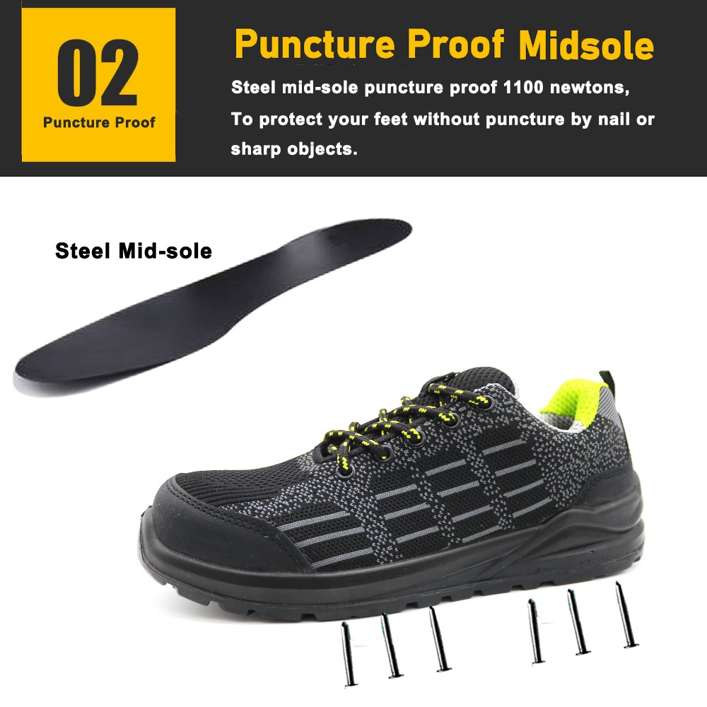 Anti-slip Breathable Steel Toe Work Safety Shoes for Men - Buy work ...