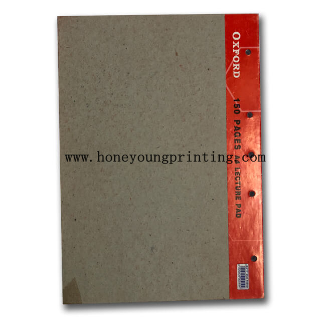 7mm ruled with margin 150 pages A4 lecture pad glue binding with ...