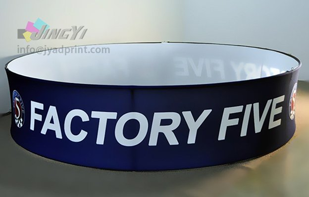 Round Tension Hanging Siang, Spandex Fabric Poster Trade Show Booth ...