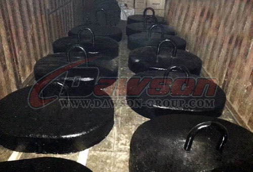 Oval Cast Steel Mooring Sinkers for Offshore Platform, Black Painted ...