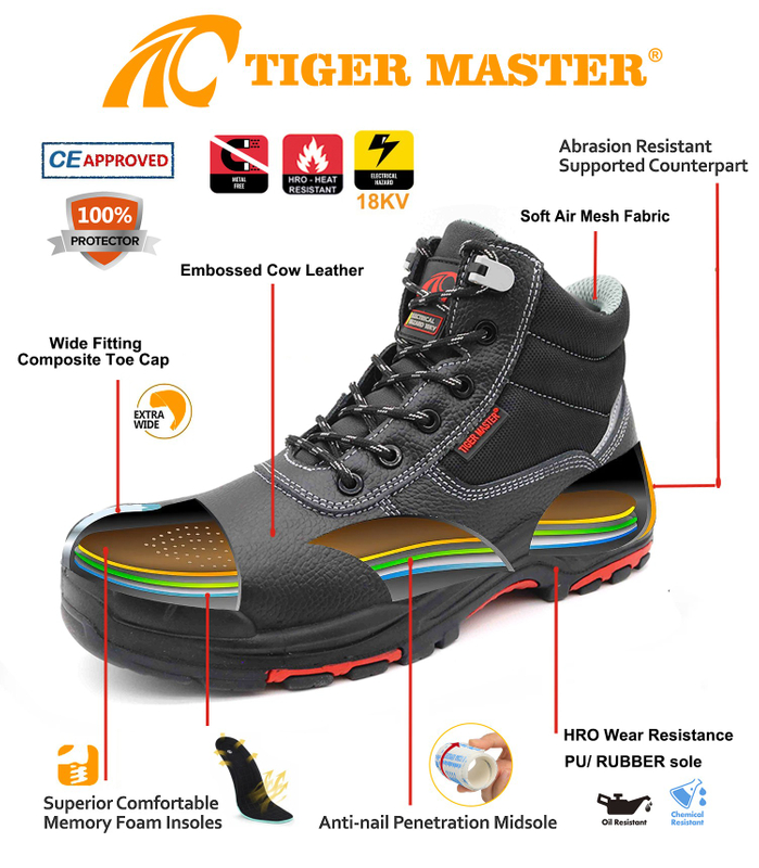 CE & ASTM 18KV Insulation Electrical Safety Shoes - Buy safety shoes ...
