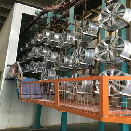 Long Service Life ABB Robot Painting Car Aluminum Wheel Hub Powder ...