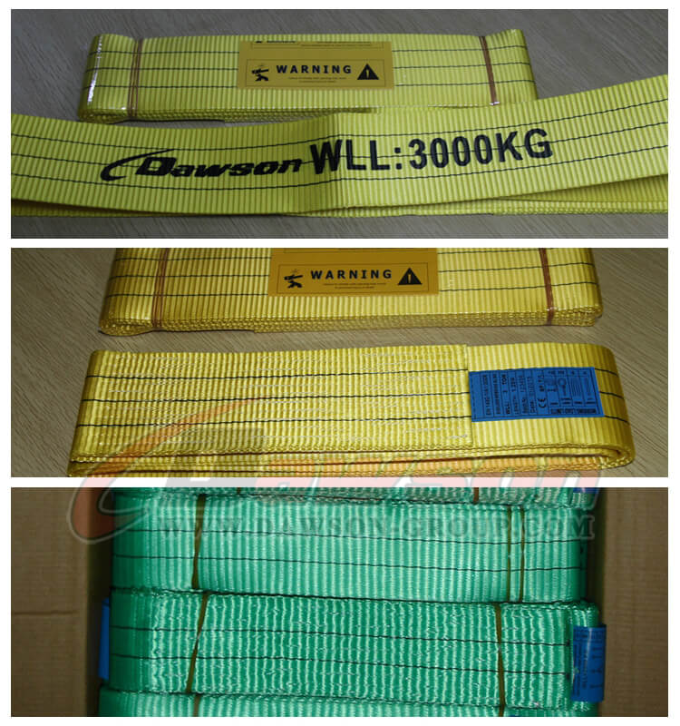 Endless Type Polyester Webbing Slings EN 1492-1, Heavy Duty Flat Type ...