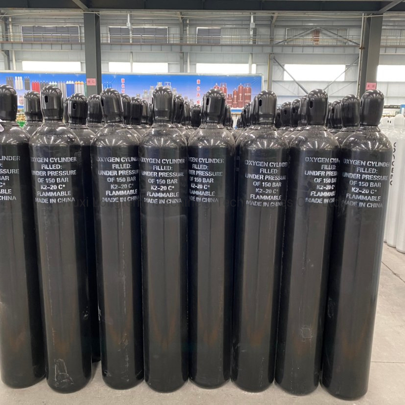 Oxygen Cylinder 5L 10L 15L 20L 40L 50L Steel Seamless Medical Gas ...