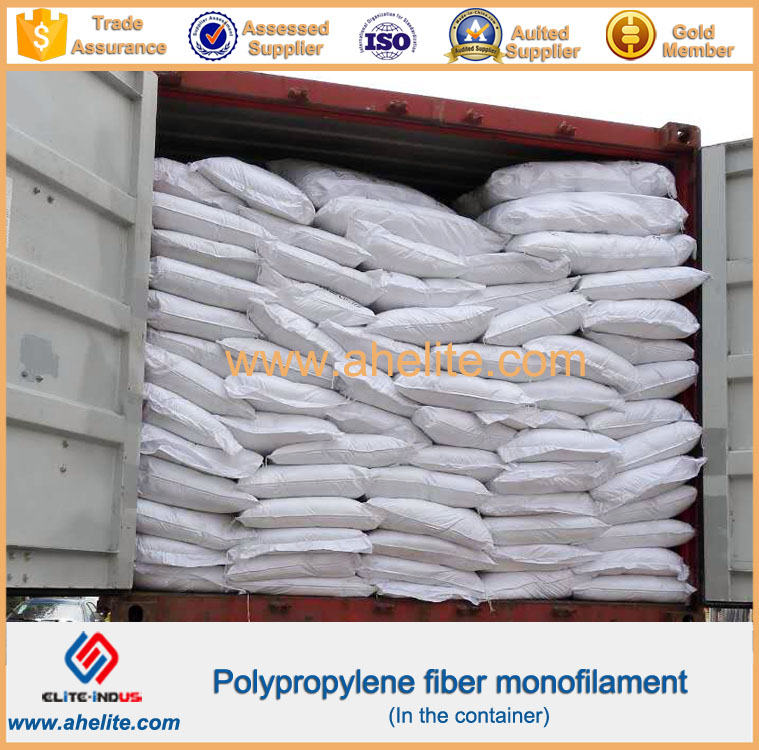 Monofilament pp Polypropylene microfiber Fiber for concrete ...