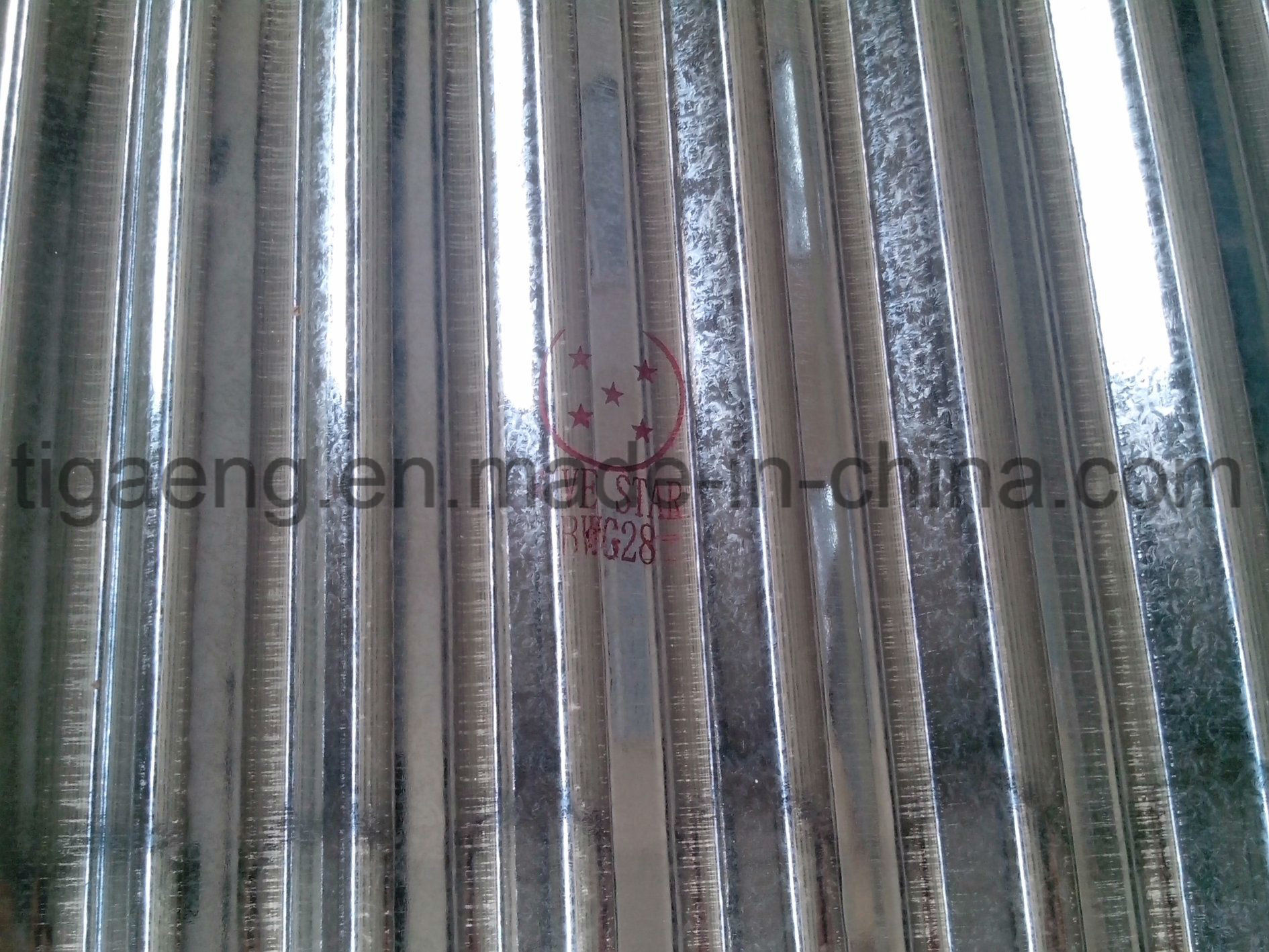 Chromate-Passivated & Unoiled Cold Rolled Corrugated Galvanized Steel ...