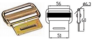 BS 700KG/1540LBS 2" Slide Buckles, 2 inch Slide Buckle - China ...