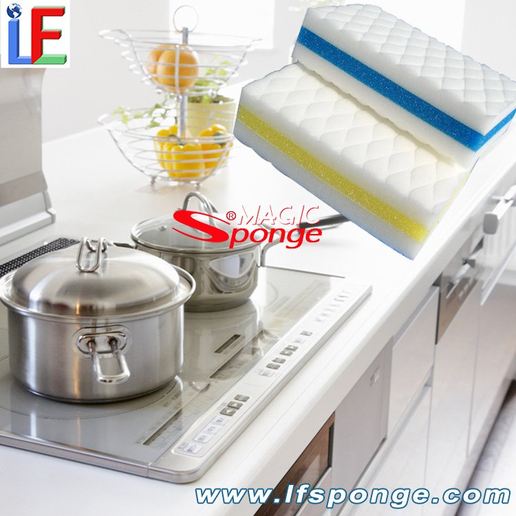 Wholesale Magic Kitchen Cleaning Sponge Compound PU Inbuilt Soap , Soap ...