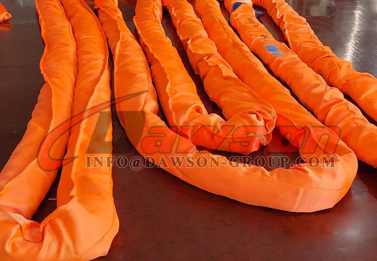 WLL 40T 40000kg Polyester Round Slings, Heavy Duty Round Lifting Slings ...