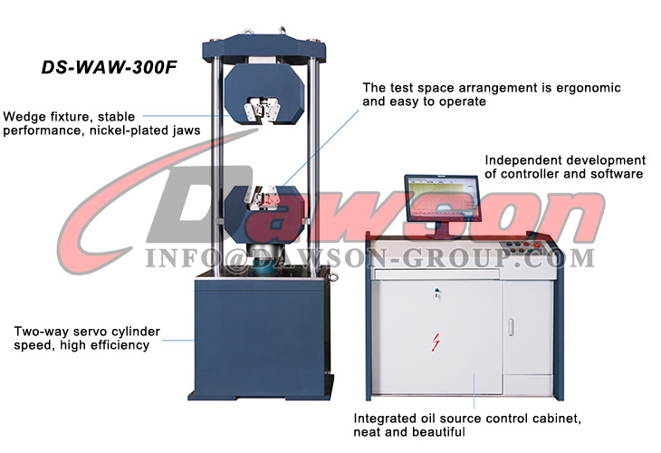 DS-WAW-300C/600C/1000C Máquina de prueba de tracción y compresión ...