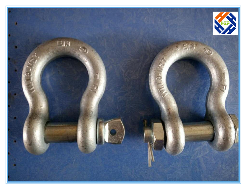 Lifting omega shackle with galvanized surface - Buy shackle, towing ...