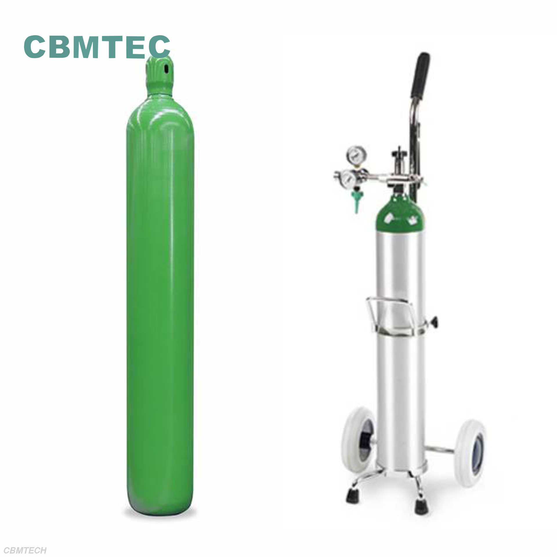 High Pressure Oxygen Cylinders 10L with Valve Guards - CBM Technologies