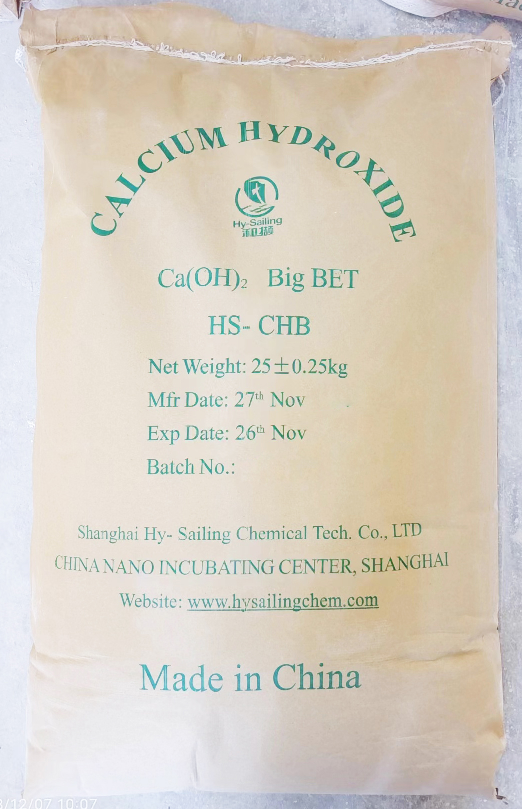 Calcium Hydroxide- High purity, food grade