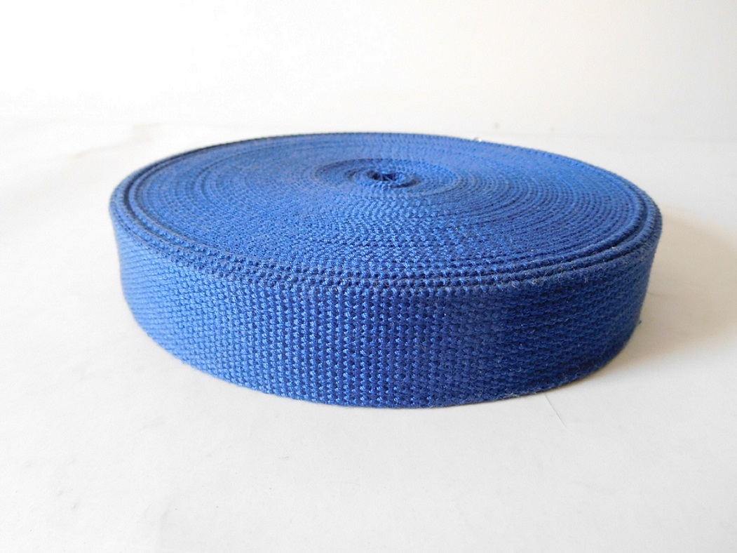 30mm blue Cotton webbing for garment&accessories - Buy cotton webbing ...
