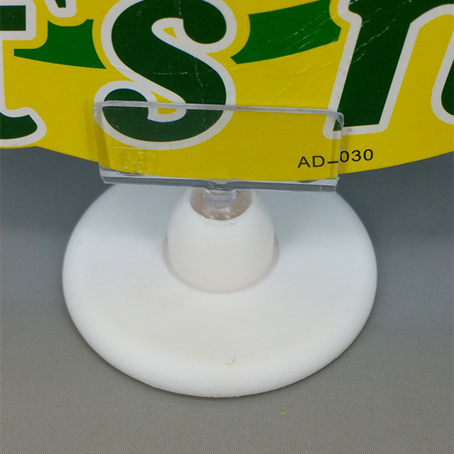 C036S POP Plastic Round Base Dia.40mm Price Tag Sign Card Holder Paper ...