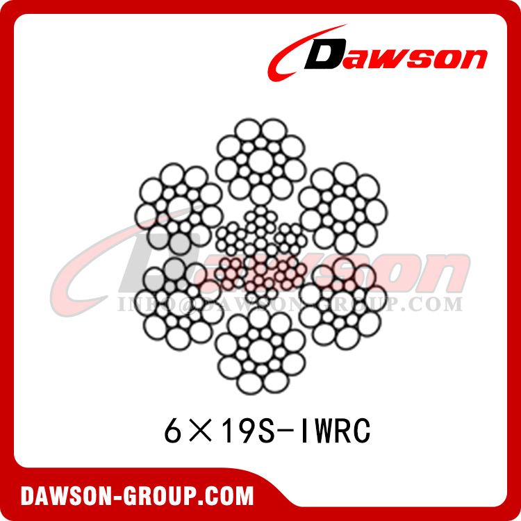 Cable de alambre de acero (6 × K19S-EPIWRC) (6 × K19S-IWRC) API métrico ...