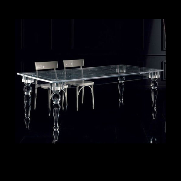 Newly Luxury Transparency Acrylic Glass Top 12 Seater Dining Table Made ...