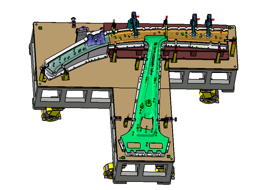 checking fixture INNER PANEL ASSY SIDE WALL BEH RHPANEL ASSY FR SIDE ...