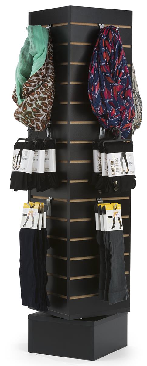 Rotating Wood Slatwall Display Free Standing Slat Wall Displays - Buy ...