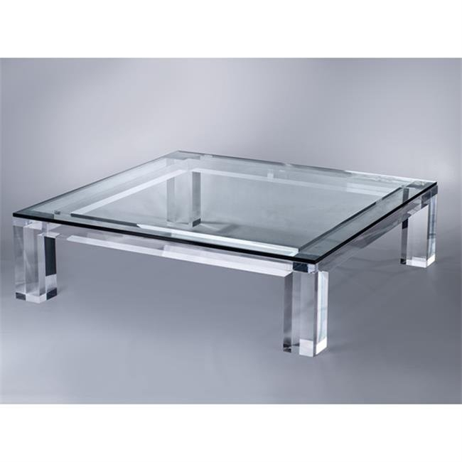 Luxury Plexiglass Coffee Table Square Tea Table Acrylic Coffee Table ...