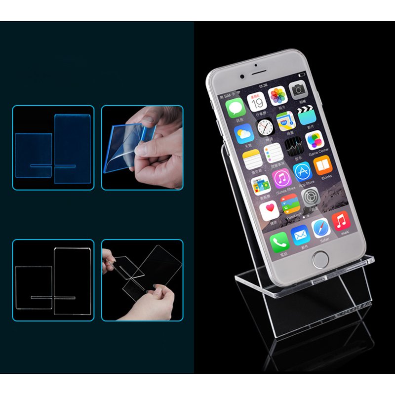 Custom made tabletop clear acrylic cellphone display stand - Buy ...