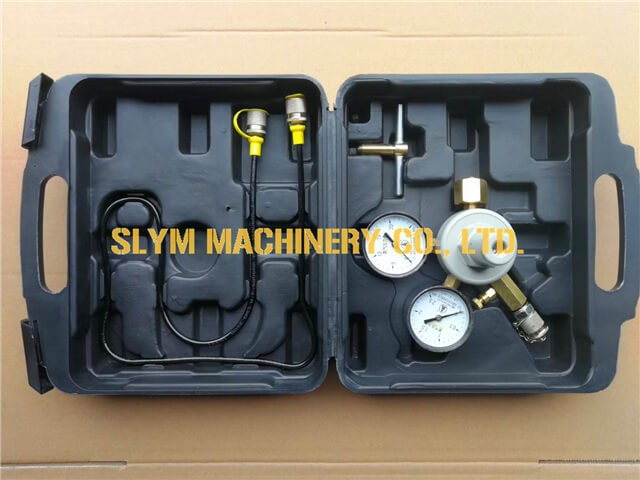 SLYM Hydraulic Breaker Nitrogen Charging Kit | N2 Pressure Gauge Device