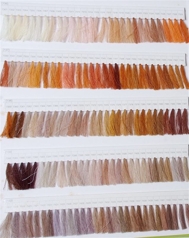 Sakura Brand Sewing Thread Card with 1680 Colors - Buy color card ...