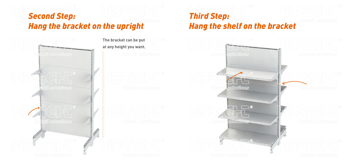 supermarket shelf Installation instruction - Highbright Retail Solutions