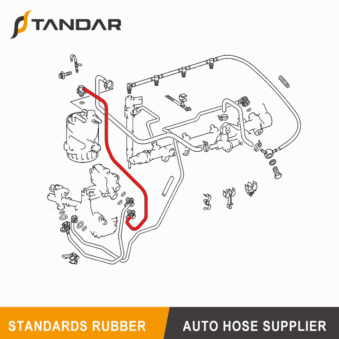 A6110702032,A6110706832,6110702032,Tubo de filtro de combustible