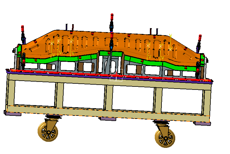 checking fixture for Nissan part seat cross MBR ASSY-RR SEAT CROSS