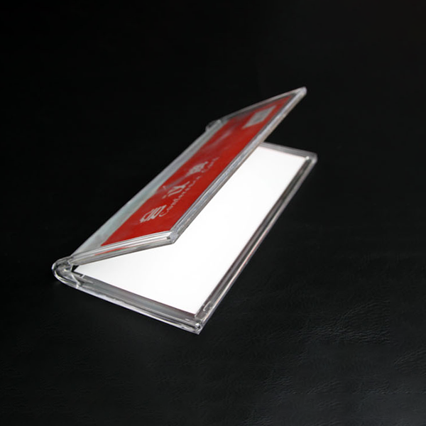 Transparent V-Shape Desktop Display Meeting Name Card Holder ...